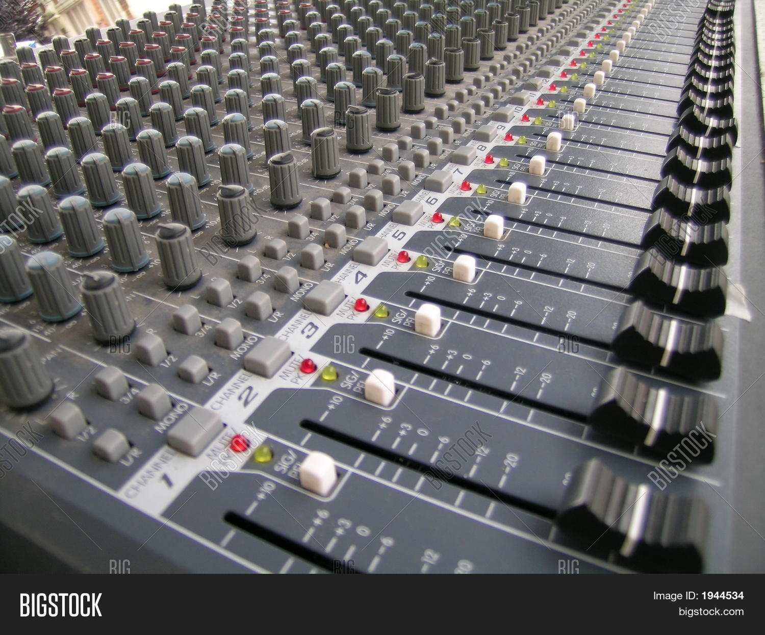 Sliders Knobs On Sound Image & Photo (Free Trial) | Bigstock