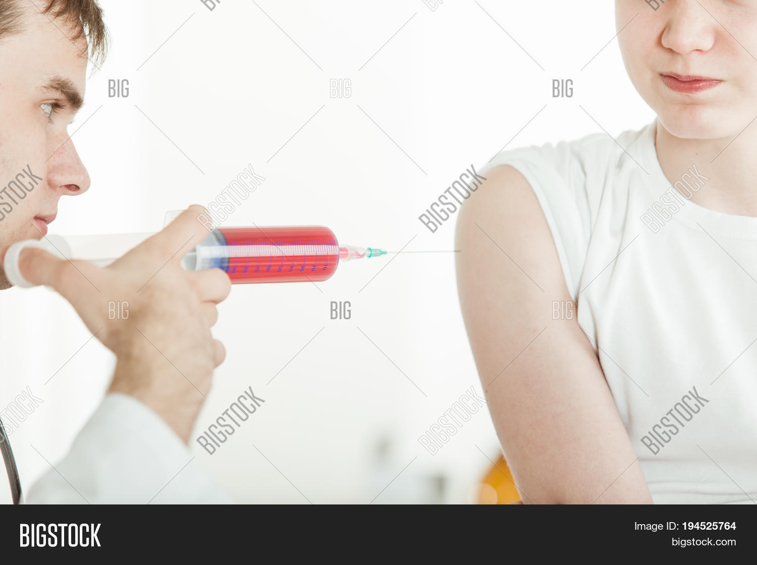 Doctor Giving Shot Image & Photo (Free Trial) | Bigstock