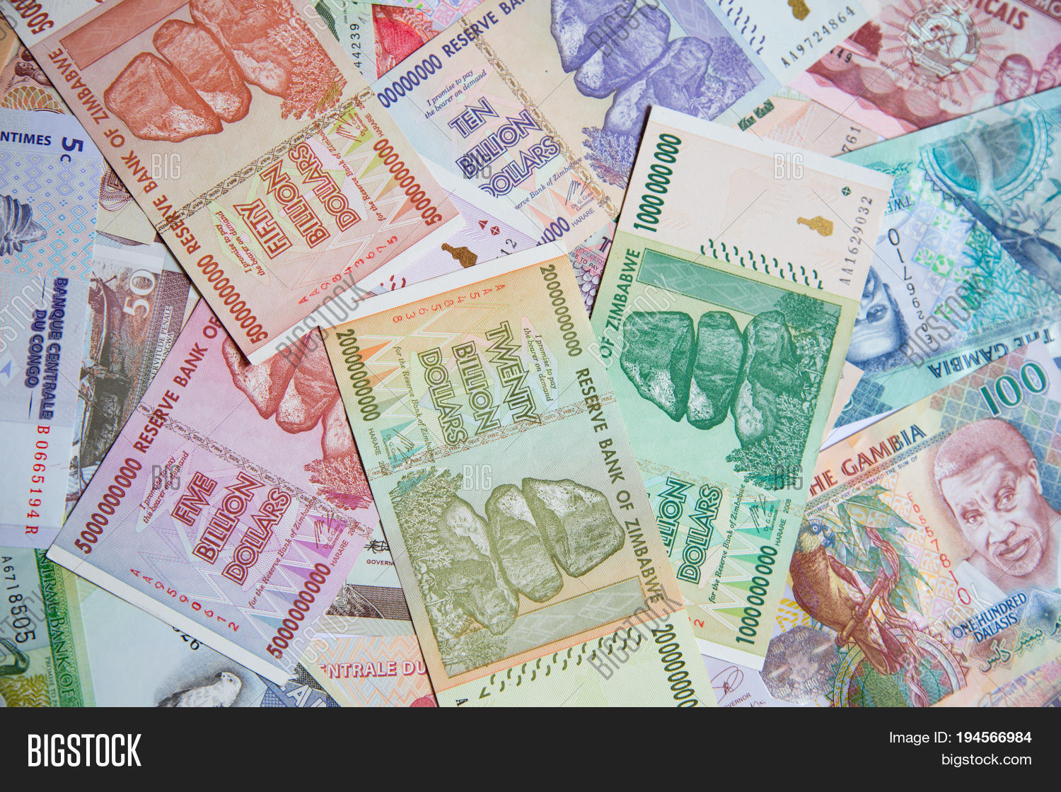 Imagen y foto Banknotes Zimbabwe (prueba gratis) | Bigstock