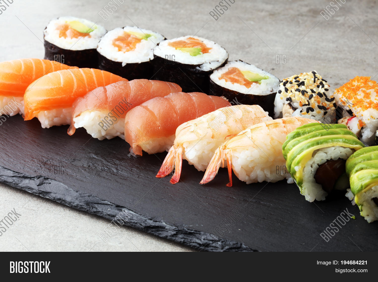 Imagen y foto Close Sashimi Sushi (prueba gratis) | Bigstock