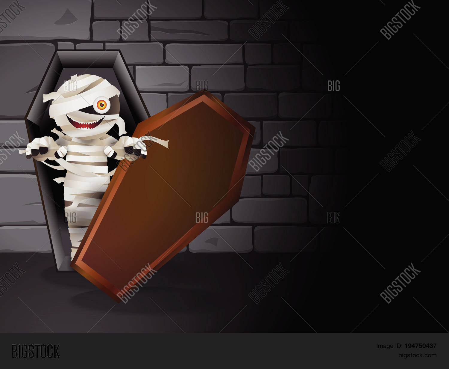 Mummy Zombie Haunting Vector & Photo (Free Trial) | Bigstock