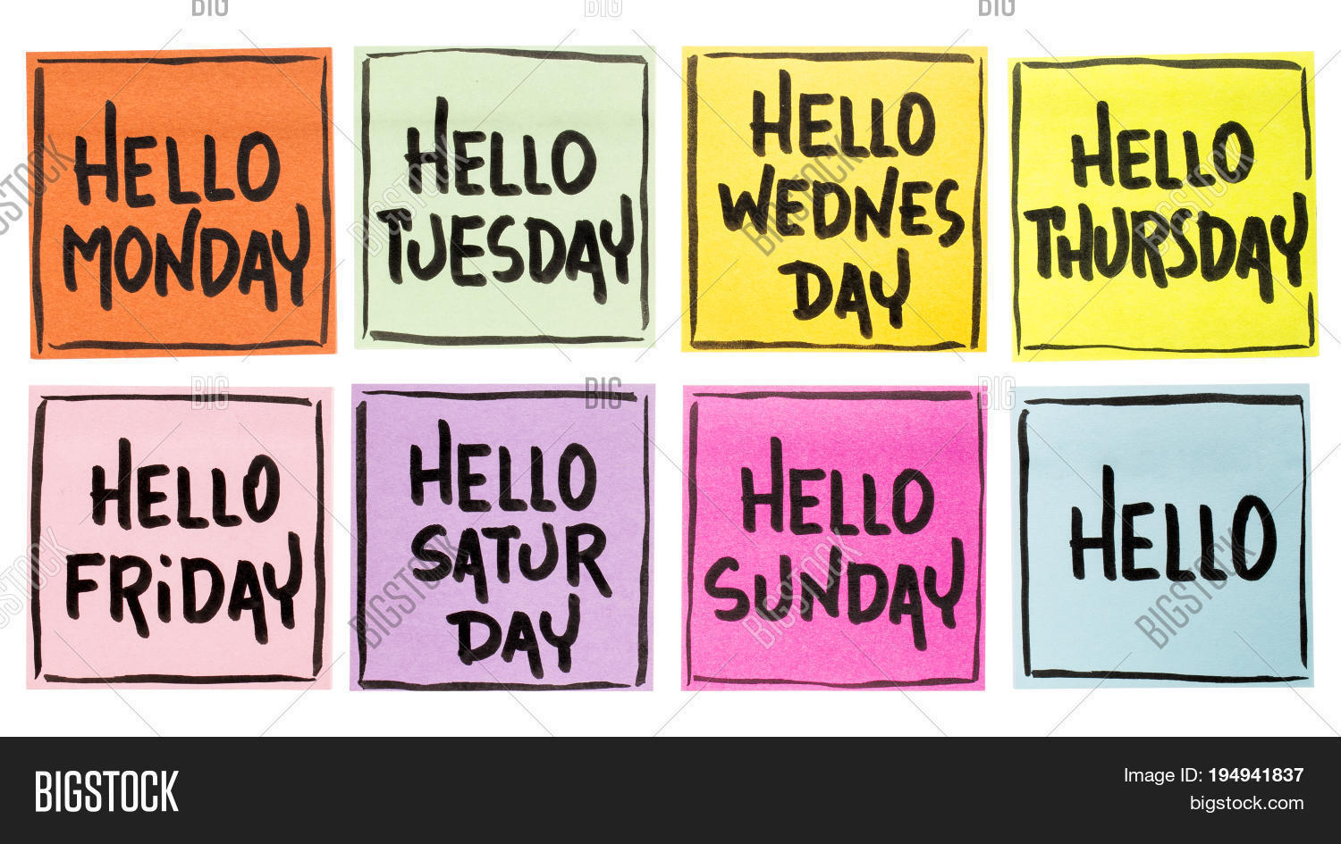 Hello Monday, Tuesday Image & Photo (Free Trial) | Bigstock
