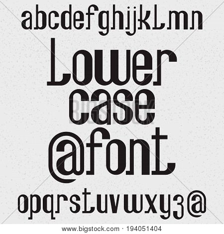 Lower Case Font. Vector & Photo (Free Trial) | Bigstock