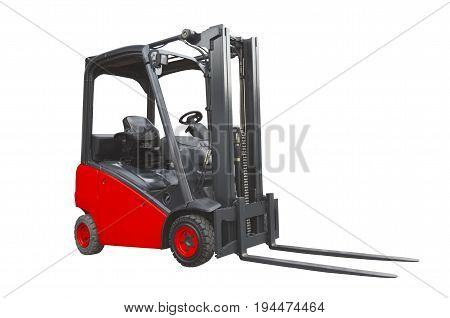 Red Forklift Isolated Image & Photo (Free Trial) | Bigstock