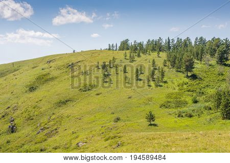 Yellow-green Hill Sky Image & Photo (Free Trial) | Bigstock