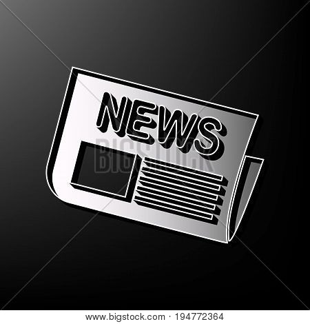 Newspaper Sign. Vector & Photo (Free Trial) | Bigstock