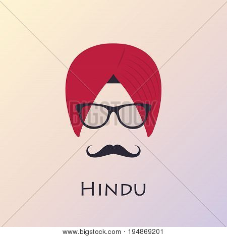 Indian Man Head Icon Vector & Photo (Free Trial) | Bigstock