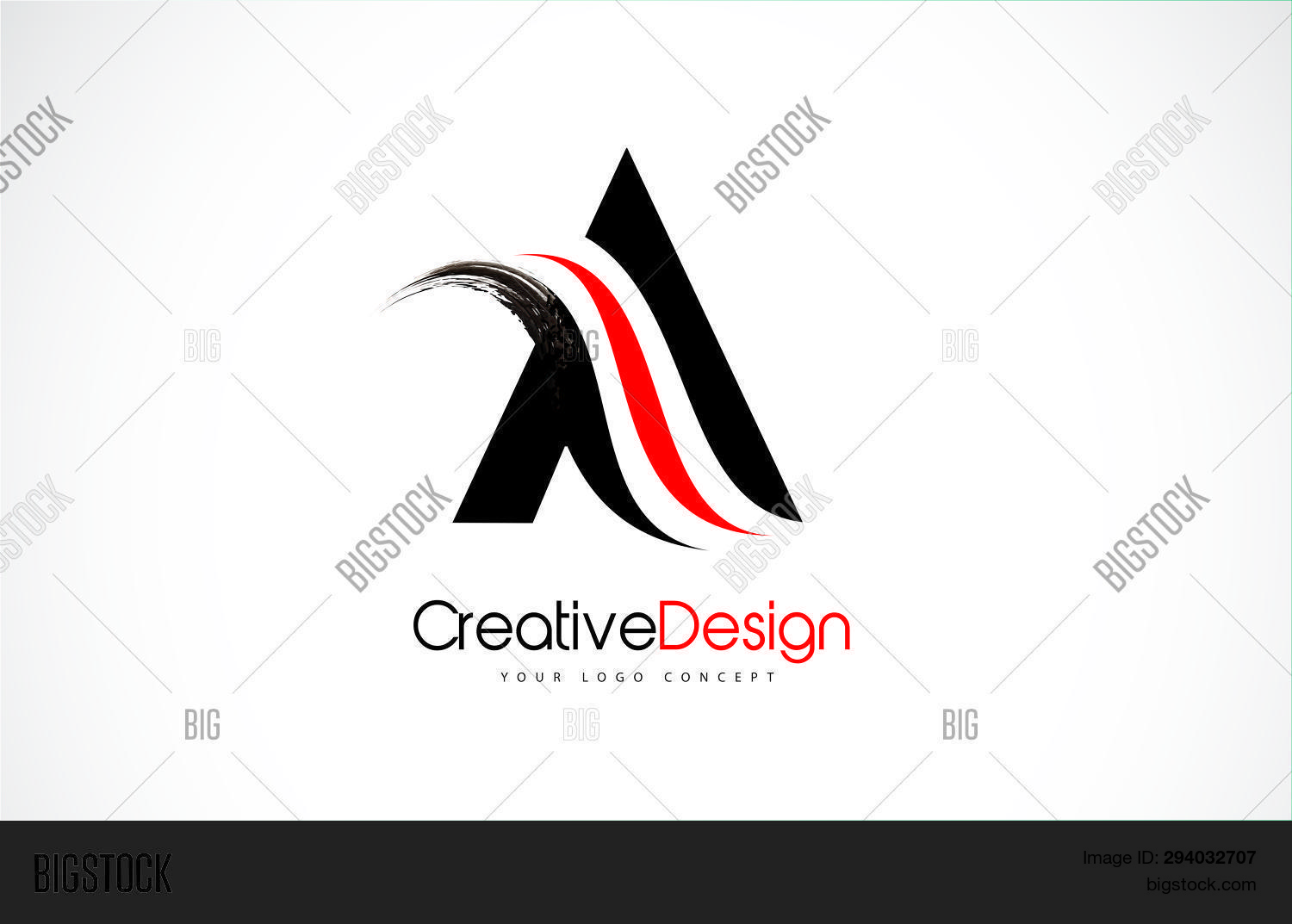 Red Black Letter Vector & Photo (Free Trial) | Bigstock