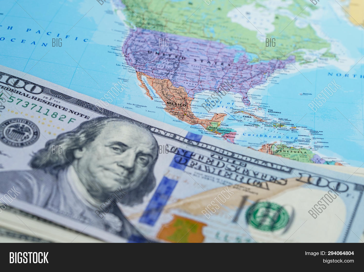 Us Dollar On Globe Image & Photo (Free Trial) | Bigstock