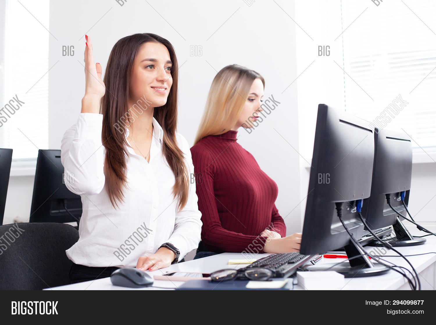 Two Female Colleagues Image & Photo (Free Trial) | Bigstock