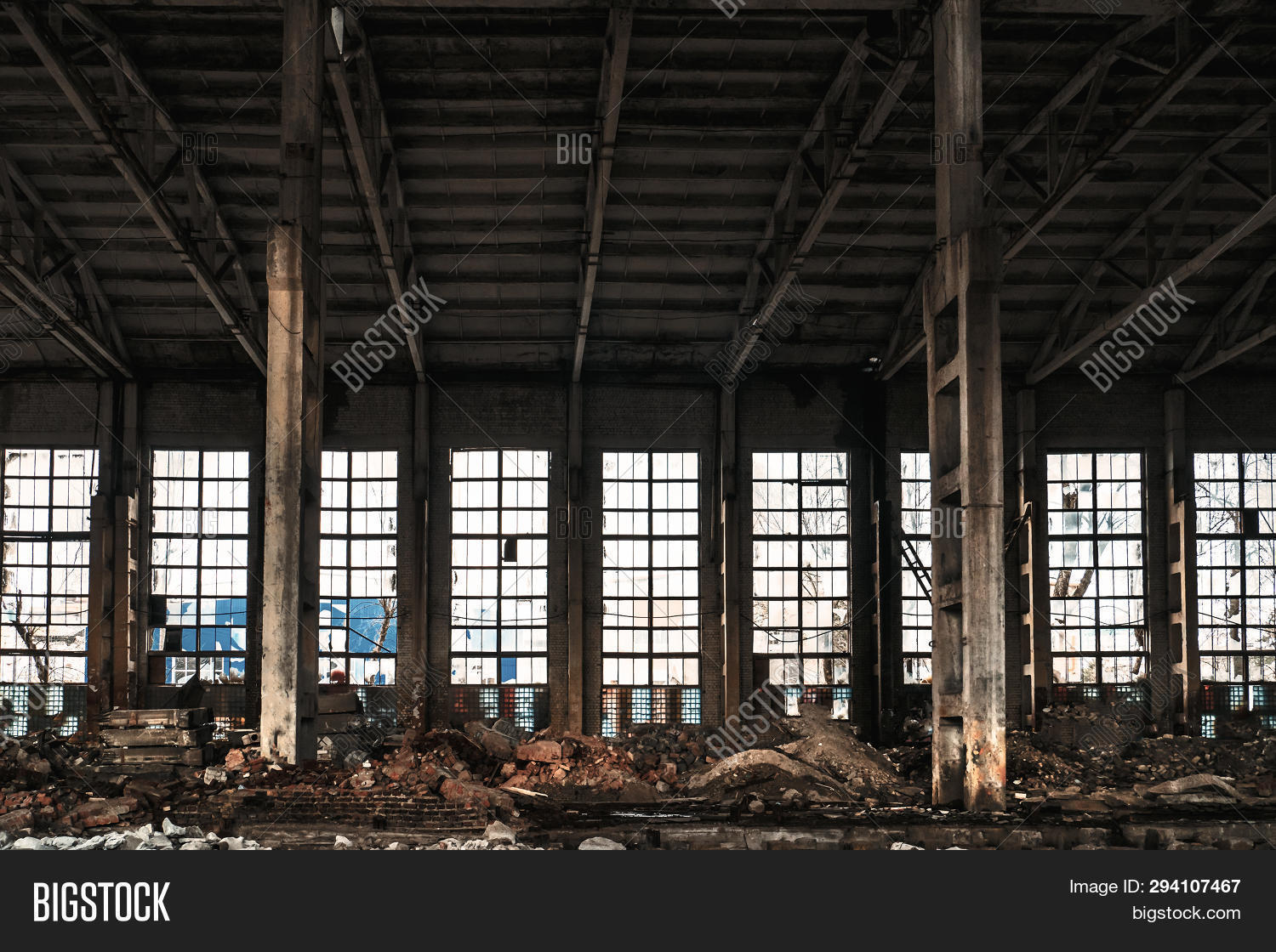 Warehouse Big Windows Image & Photo (Free Trial) | Bigstock