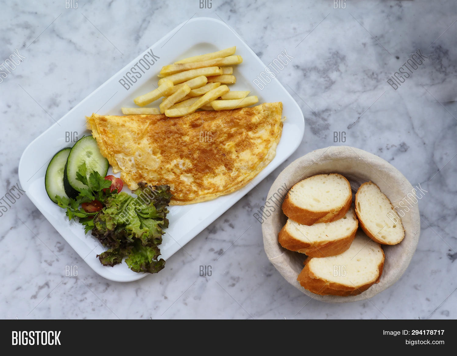 Omelette Plate On Image & Photo (Free Trial) | Bigstock