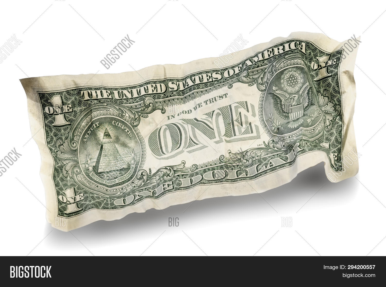 One Crumpled Wrinkled Image & Photo (Free Trial) | Bigstock
