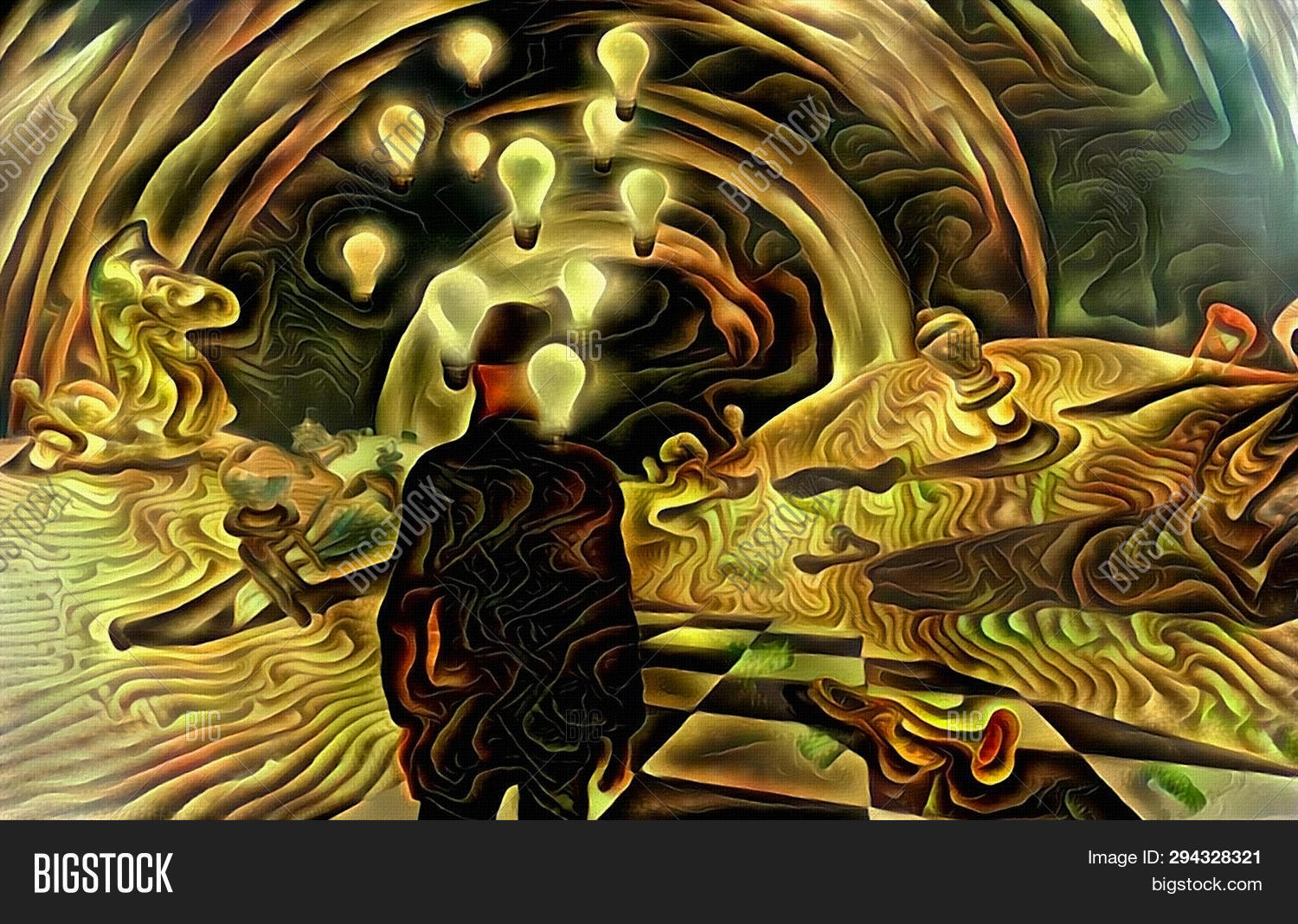 Abstract Painting. Man Image & Photo (Free Trial) | Bigstock