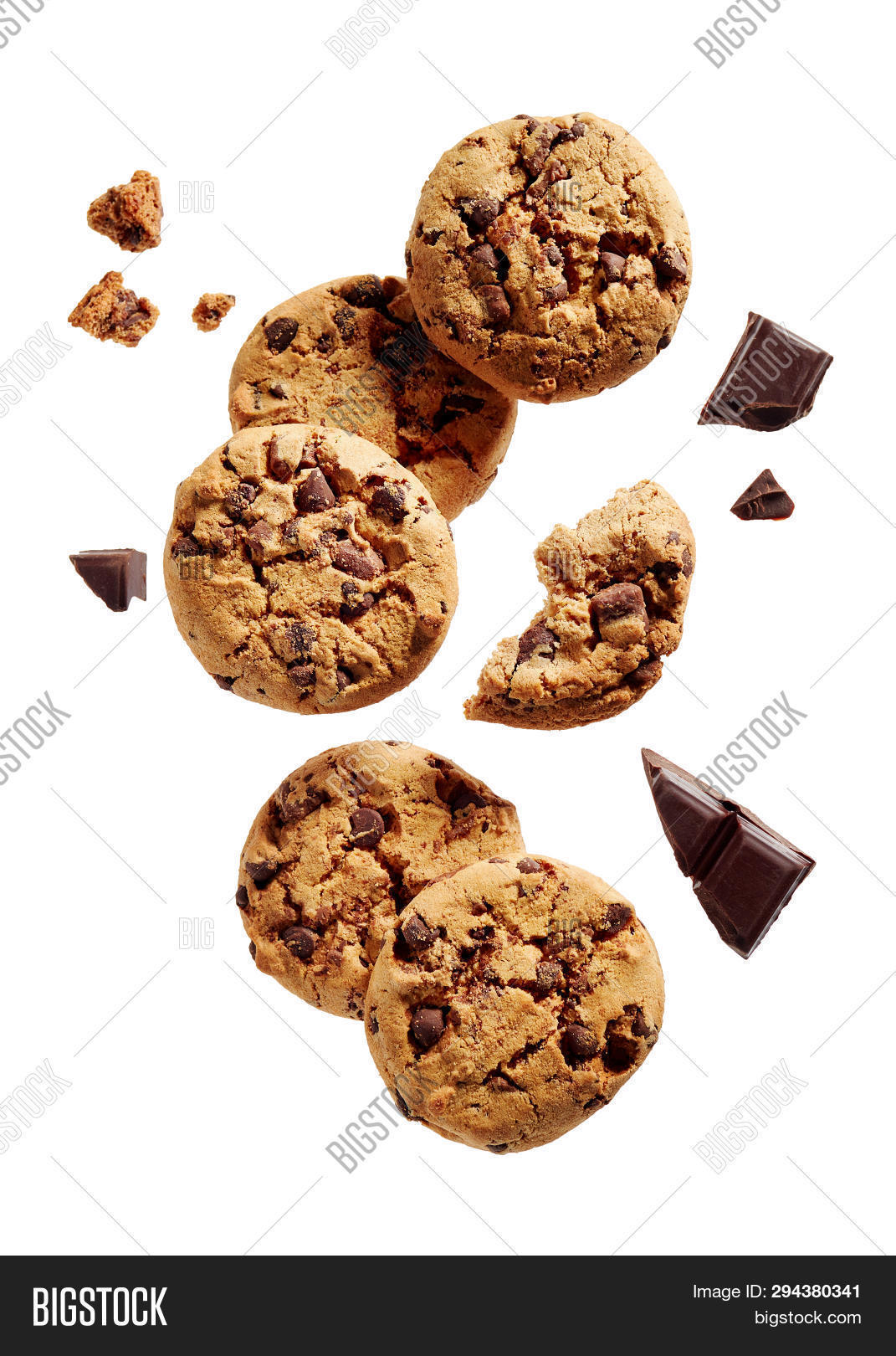 Broken Chocolate Chip Image & Photo (Free Trial) | Bigstock