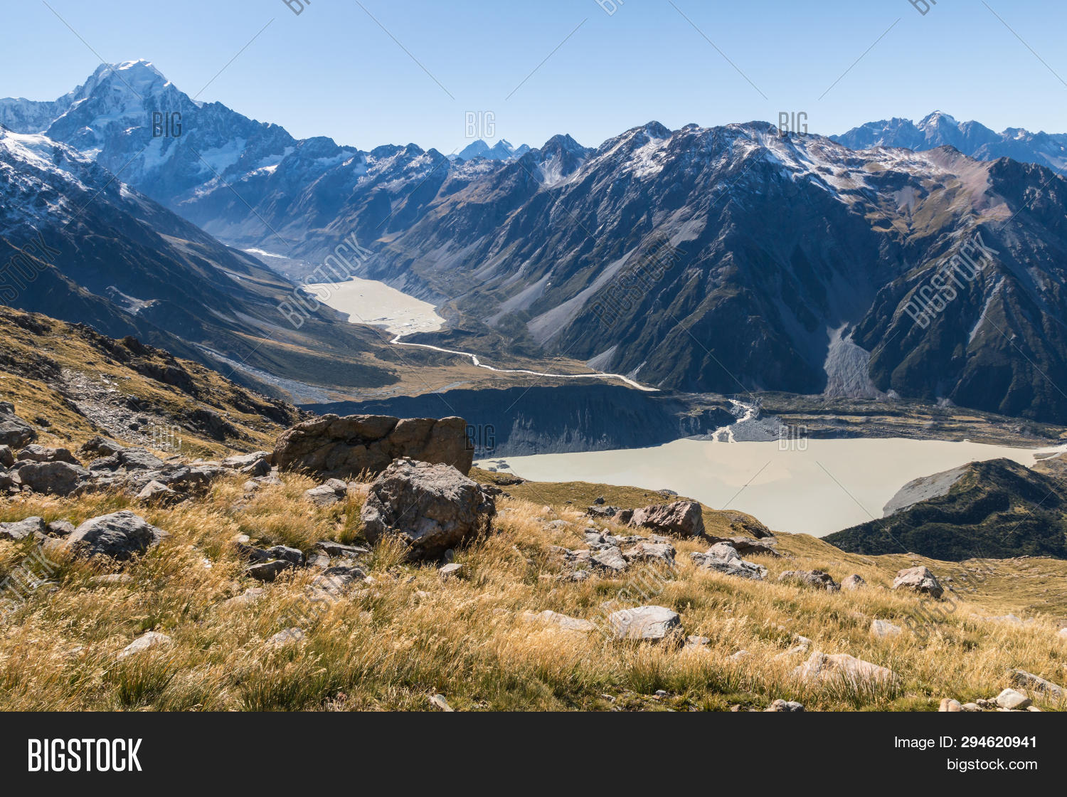 Aerial View Mt Cook Image & Photo (Free Trial) | Bigstock