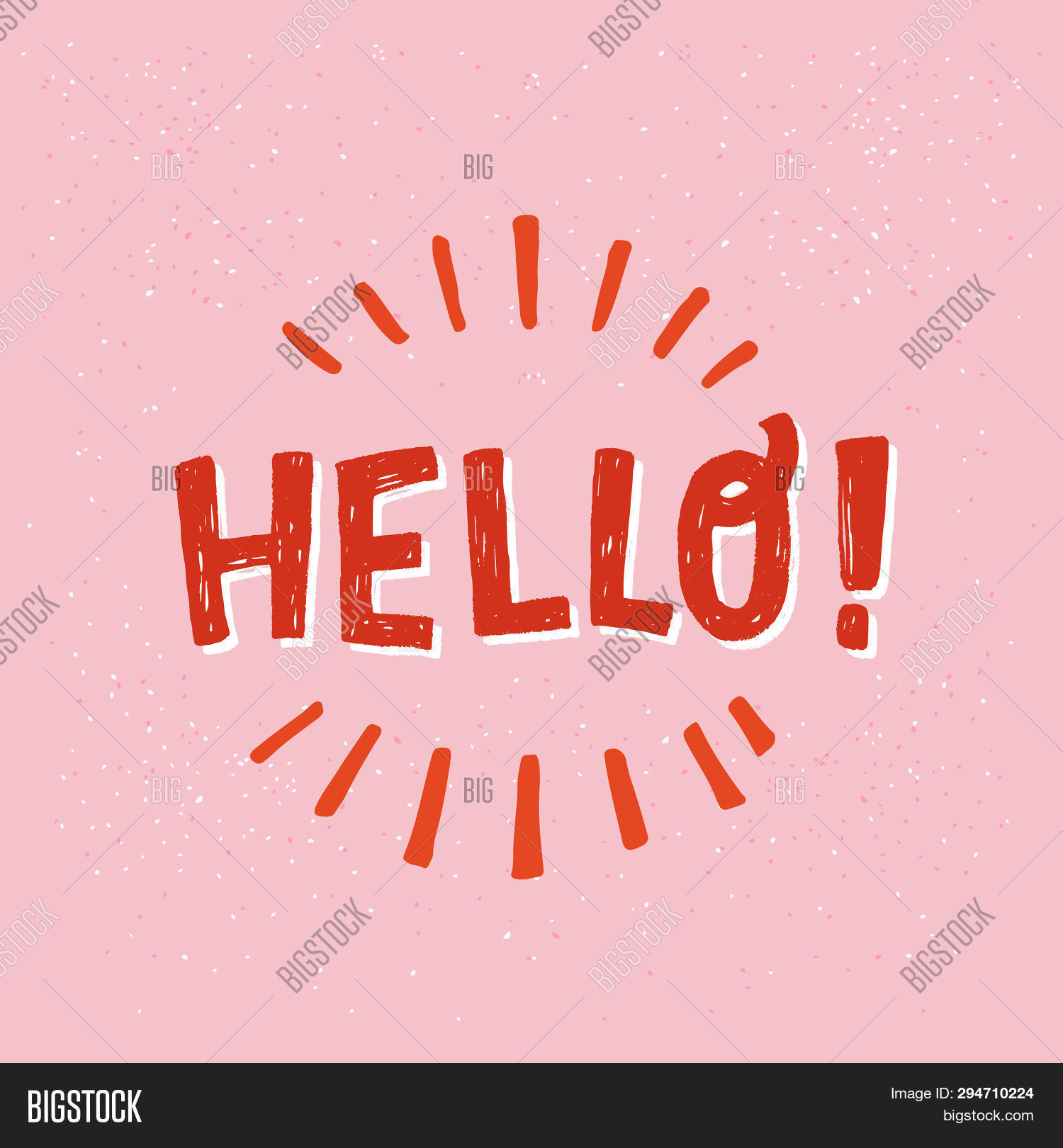 Hello Hand Drawn Vector & Photo (Free Trial) | Bigstock