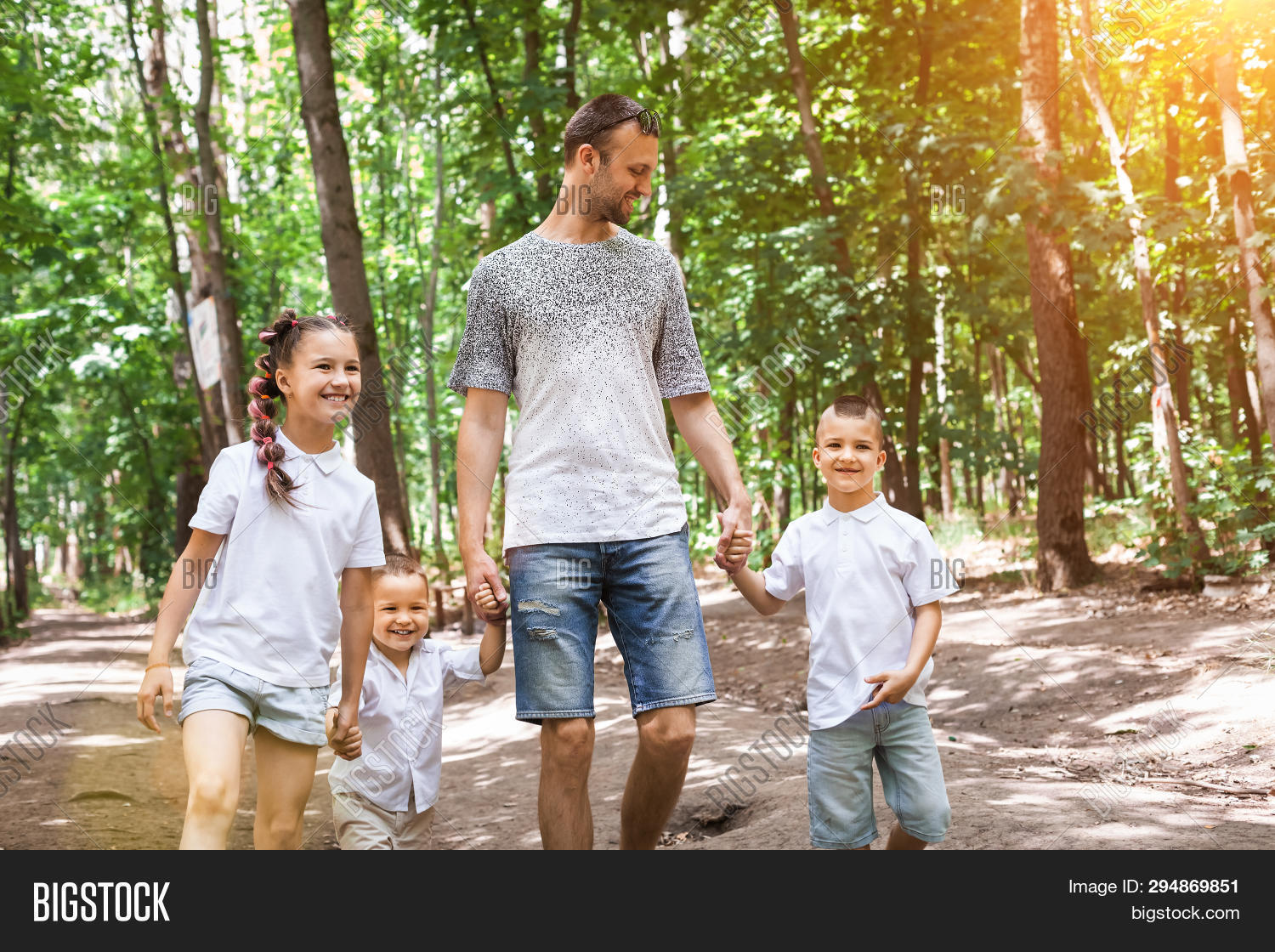 Happy Father Three Image & Photo (Free Trial) | Bigstock