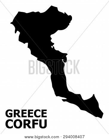 Vector Map Corfu Vector & Photo (Free Trial) | Bigstock