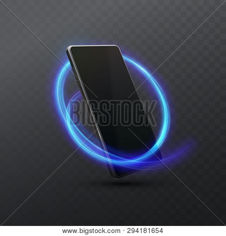Mobile Phone Neon Vector & Photo (Free Trial) | Bigstock
