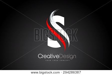 White Red S Letter Vector & Photo (Free Trial) | Bigstock