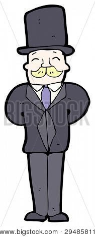 Man Top Hat Cartoon ( Image & Photo (Free Trial) | Bigstock