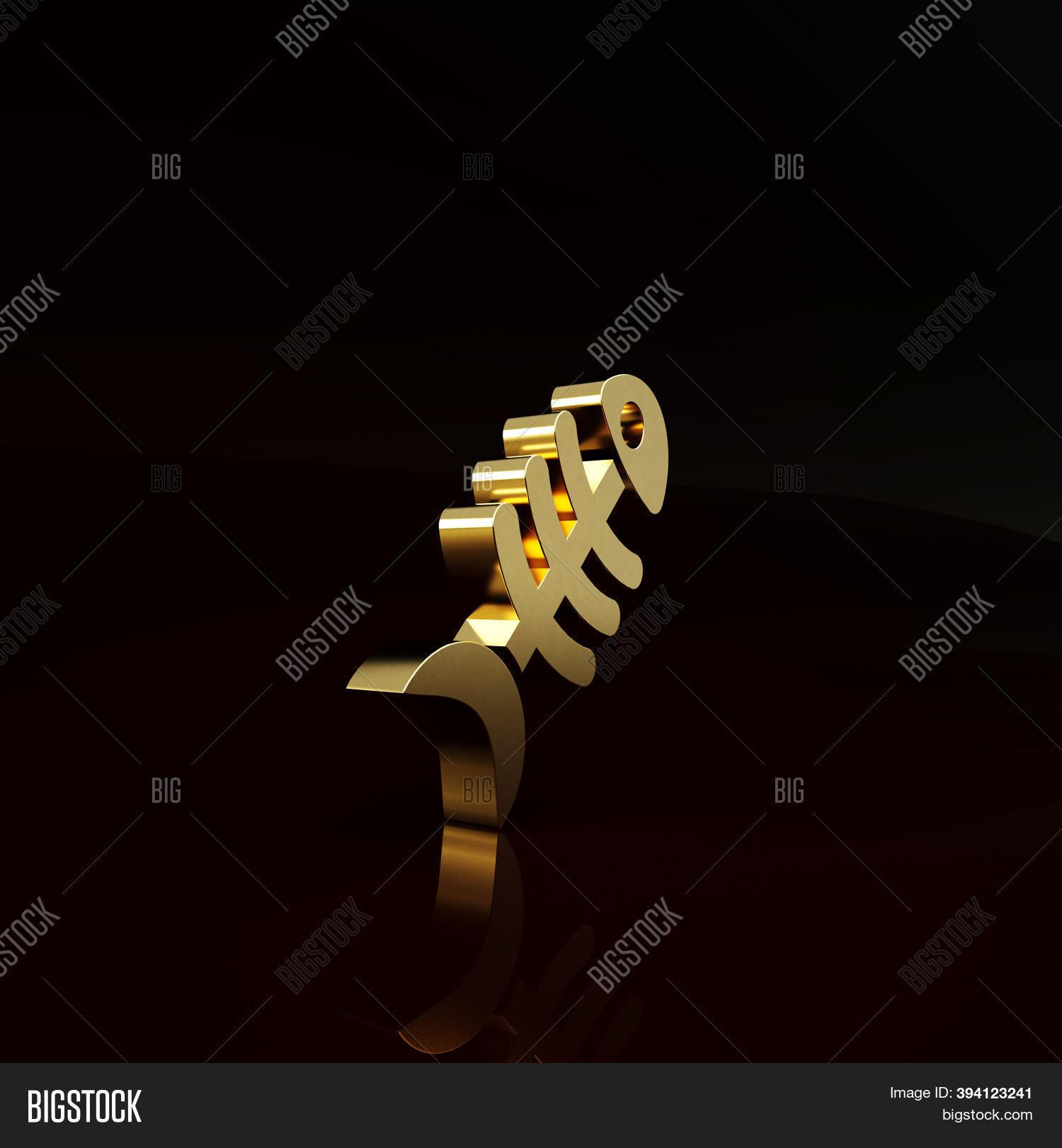 Gold Fish Skeleton Image & Photo (Free Trial) | Bigstock