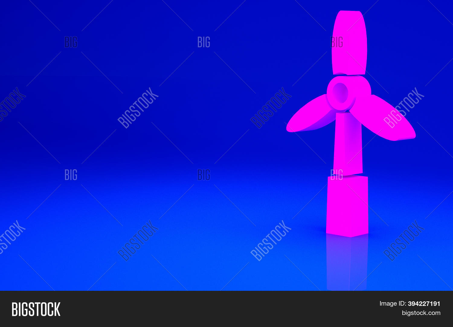Pink Wind Turbine Icon Image & Photo (Free Trial) | Bigstock