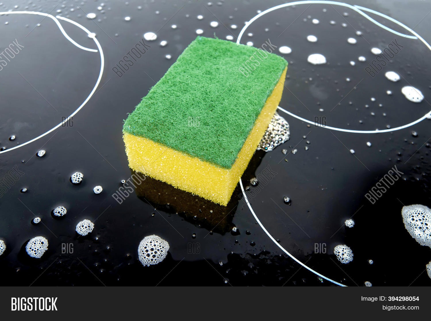 Yellow Green Sponge On Image & Photo (Free Trial) | Bigstock