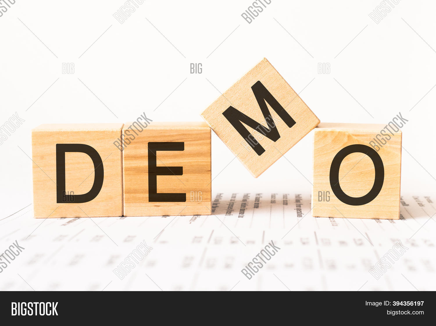 Word Demo Made Wood Image & Photo (Free Trial) | Bigstock