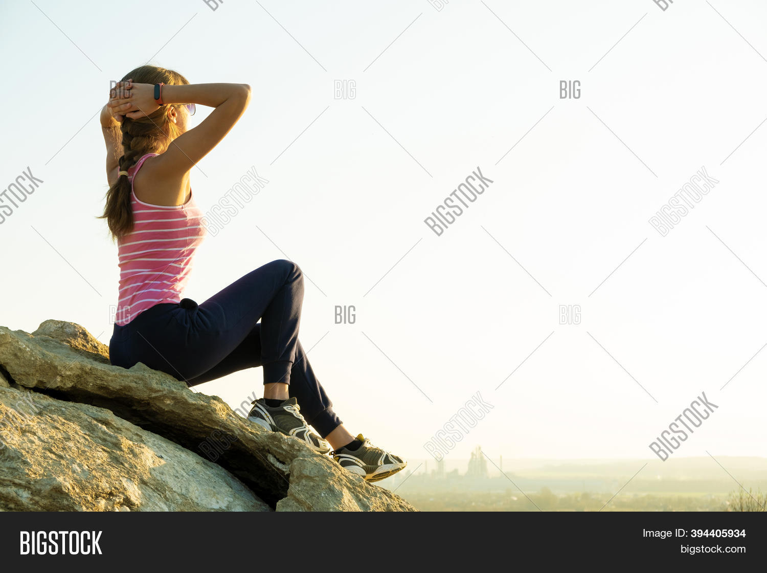Woman Hiker Sitting On Image & Photo (Free Trial) | Bigstock