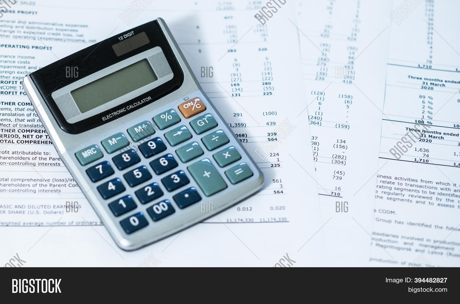 Calculator On Business Image & Photo (Free Trial) | Bigstock
