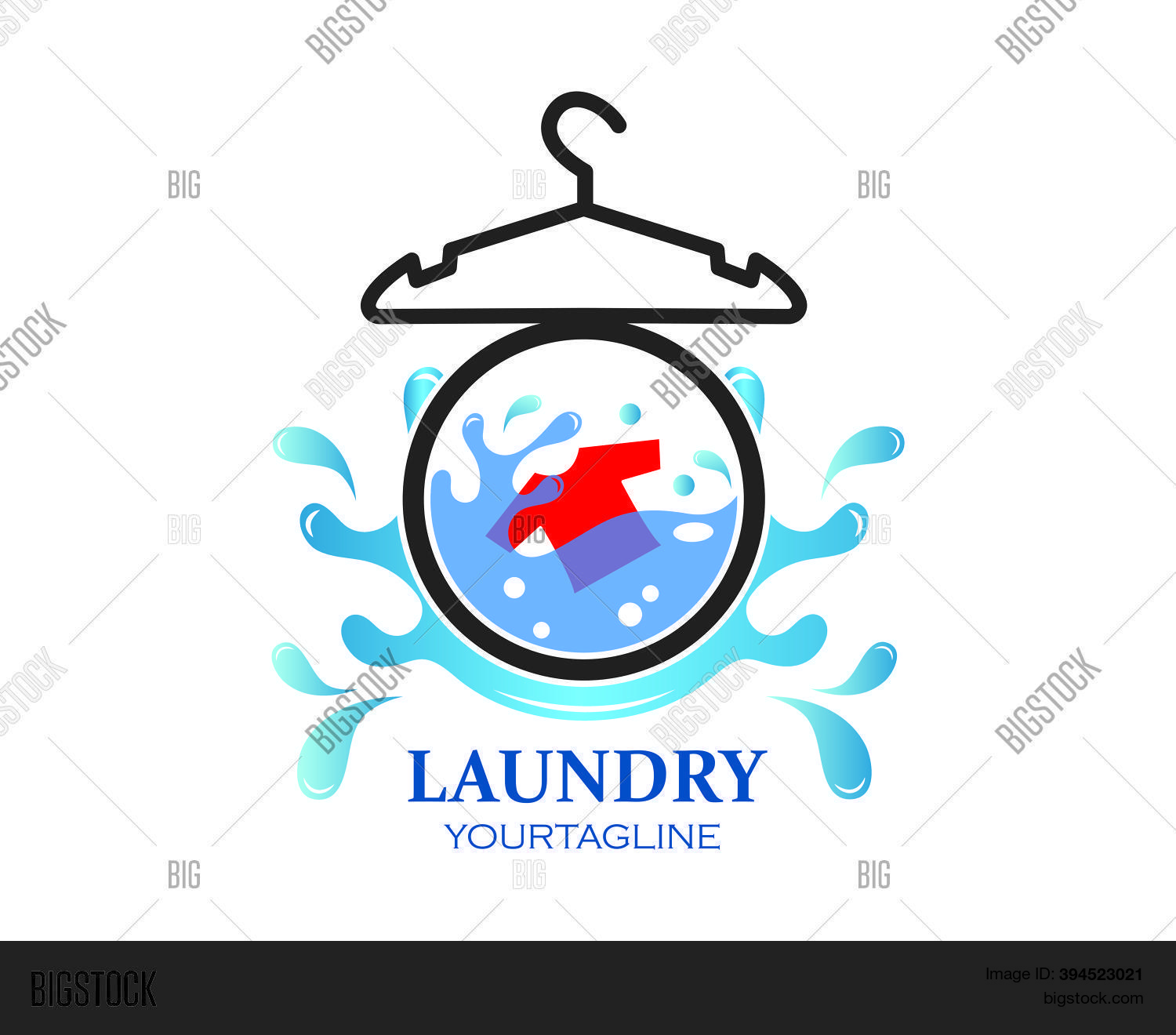 Washing Clothes Logo Vector & Photo (Free Trial) | Bigstock