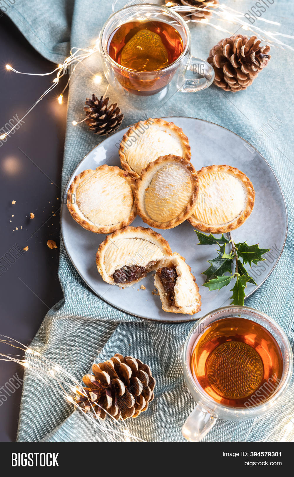 Mince Pies On Plate Image & Photo (Free Trial) | Bigstock