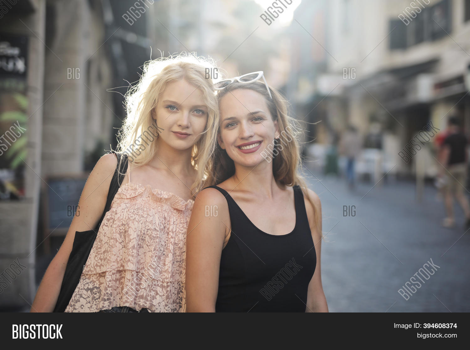 Portrait Two Girls On Image & Photo (Free Trial) | Bigstock