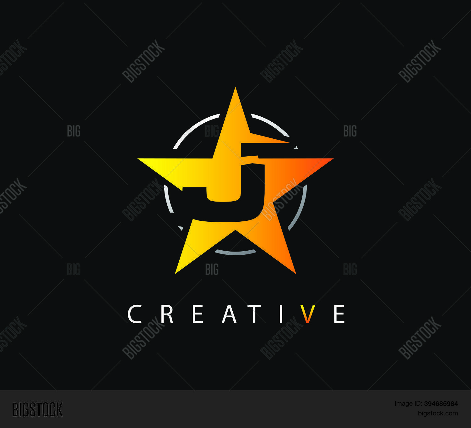 Letter J Fast Star, Vector & Photo (Free Trial) | Bigstock