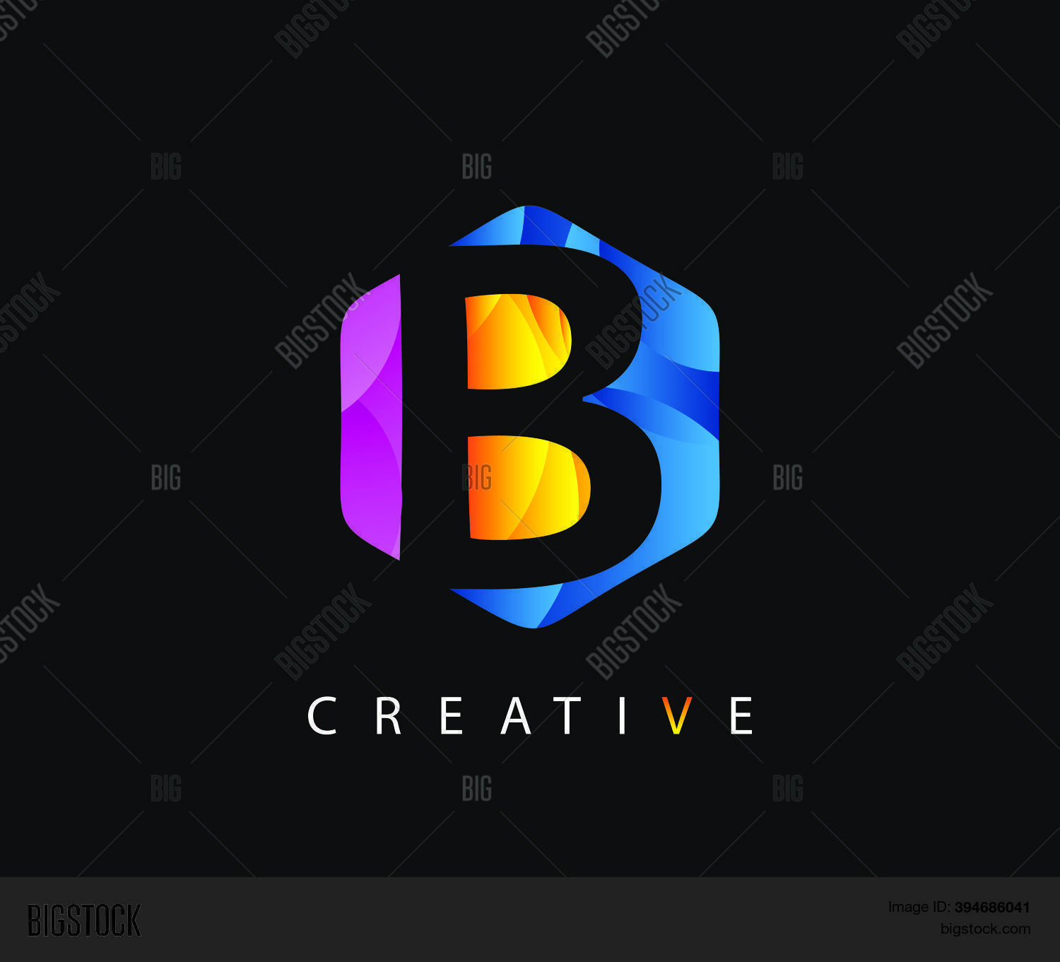 Letter B Digital Vector & Photo (Free Trial) | Bigstock