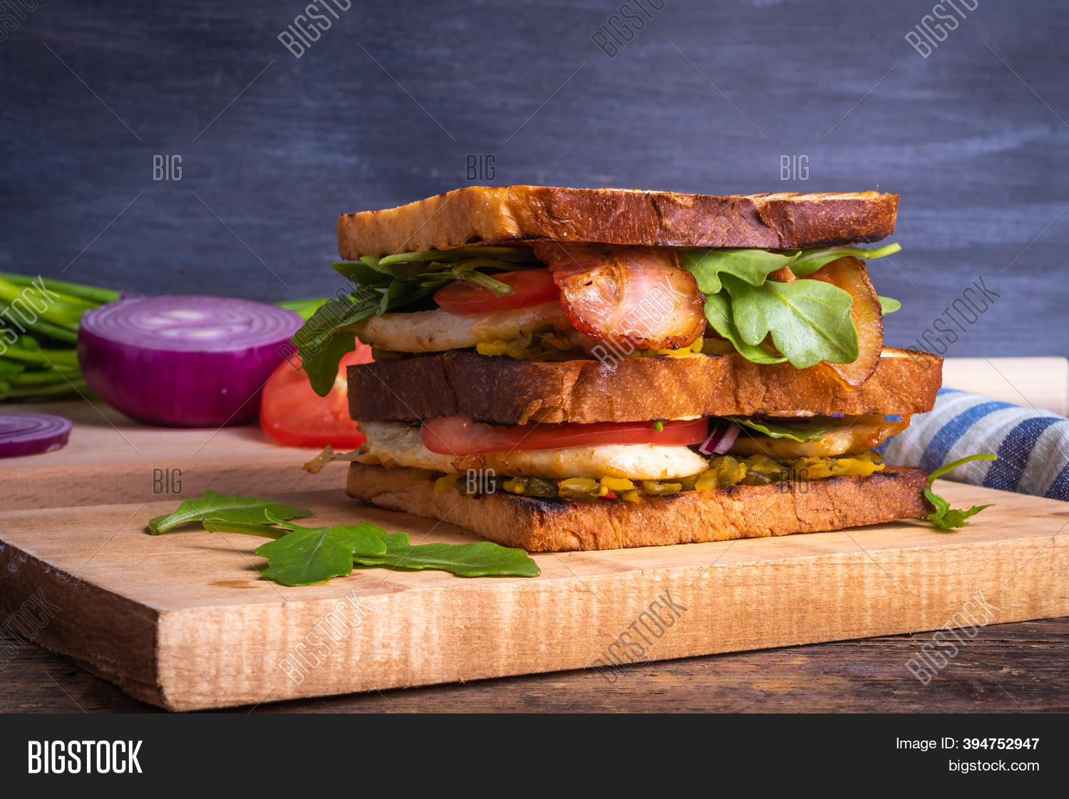 Tasty Rustic Sandwich Image & Photo (Free Trial) | Bigstock