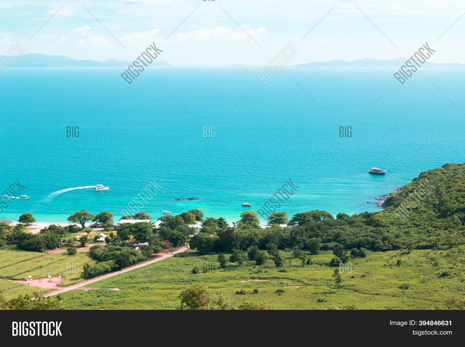 Aerial View Koh Larn Image & Photo (Free Trial) | Bigstock