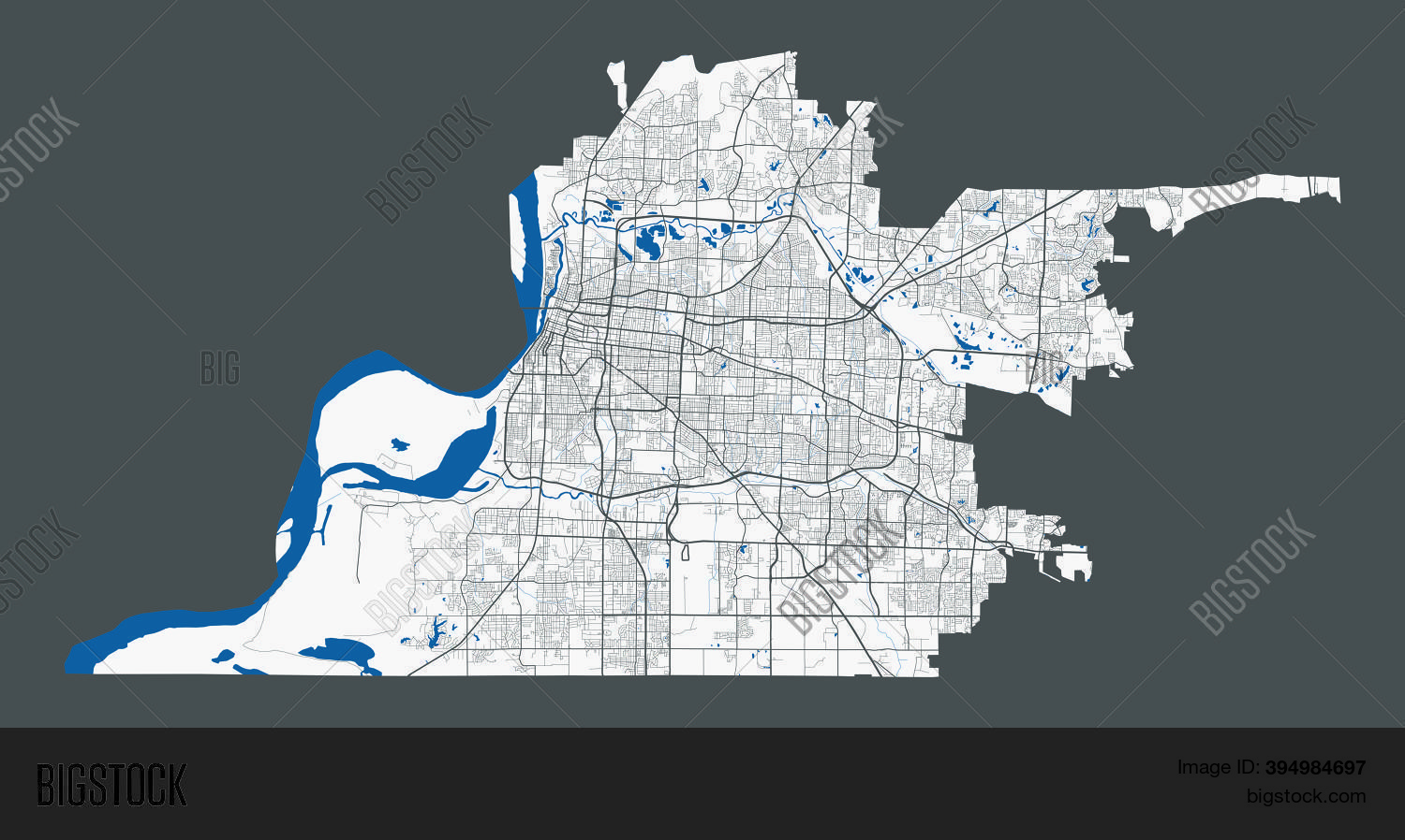 Memphis Tennessee Map Vector & Photo (Free Trial) | Bigstock