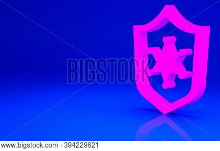Pink Police Badge Icon Image & Photo (Free Trial) | Bigstock