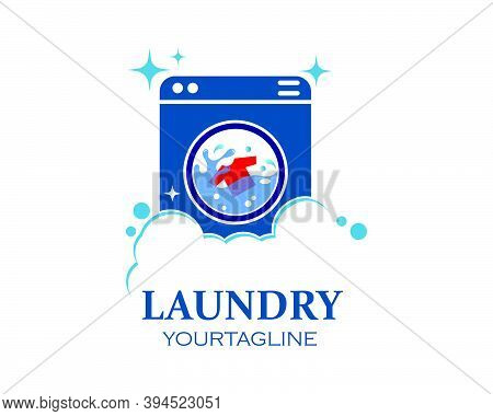 Washing Clothes Logo Vector & Photo (Free Trial) | Bigstock