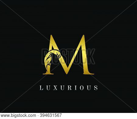 Golden M Luxury Logo Vector & Photo (Free Trial) | Bigstock