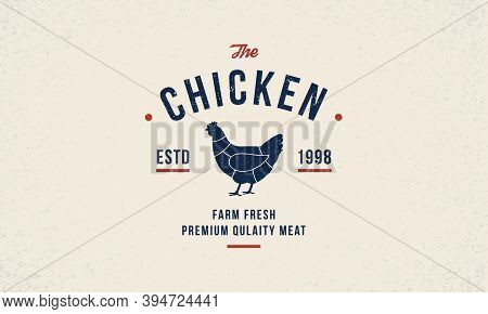 Chicken Vintage Logo Vector & Photo (Free Trial) | Bigstock