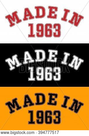 Made 1963. Lettering Vector & Photo (Free Trial) | Bigstock