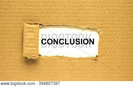 Word Conclusion Image & Photo (Free Trial) | Bigstock