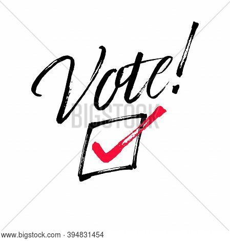 Vote Check Mark Vector & Photo (Free Trial) | Bigstock