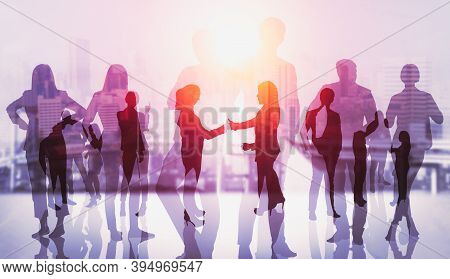 Partnership Abstract Background Images, Illustrations & Vectors (Free ...
