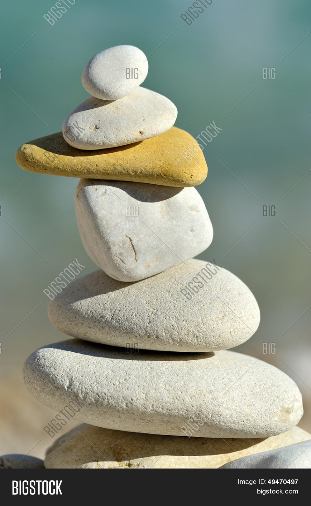 Pile White Stones On Image & Photo (Free Trial) | Bigstock