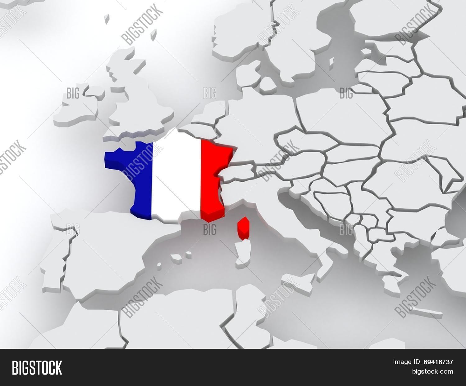Map Worlds. France. 3d Image & Photo (Free Trial) | Bigstock